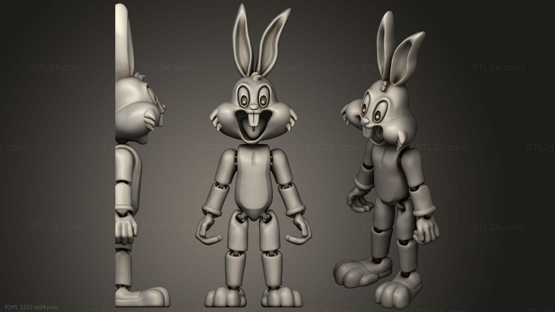 Toys - rabbit 2, TOYS_1212. 3D stl model for CNC